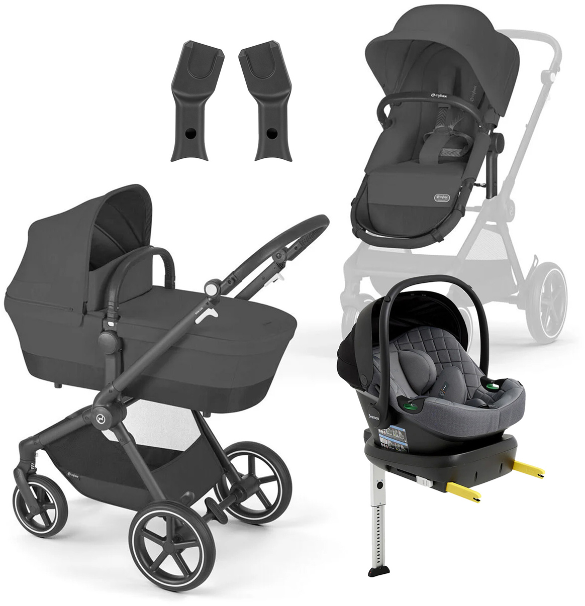 Köp Cybex EOS Lux Duovagn inkl. Beemoo Route Babyskydd & Bas, Moon ...
