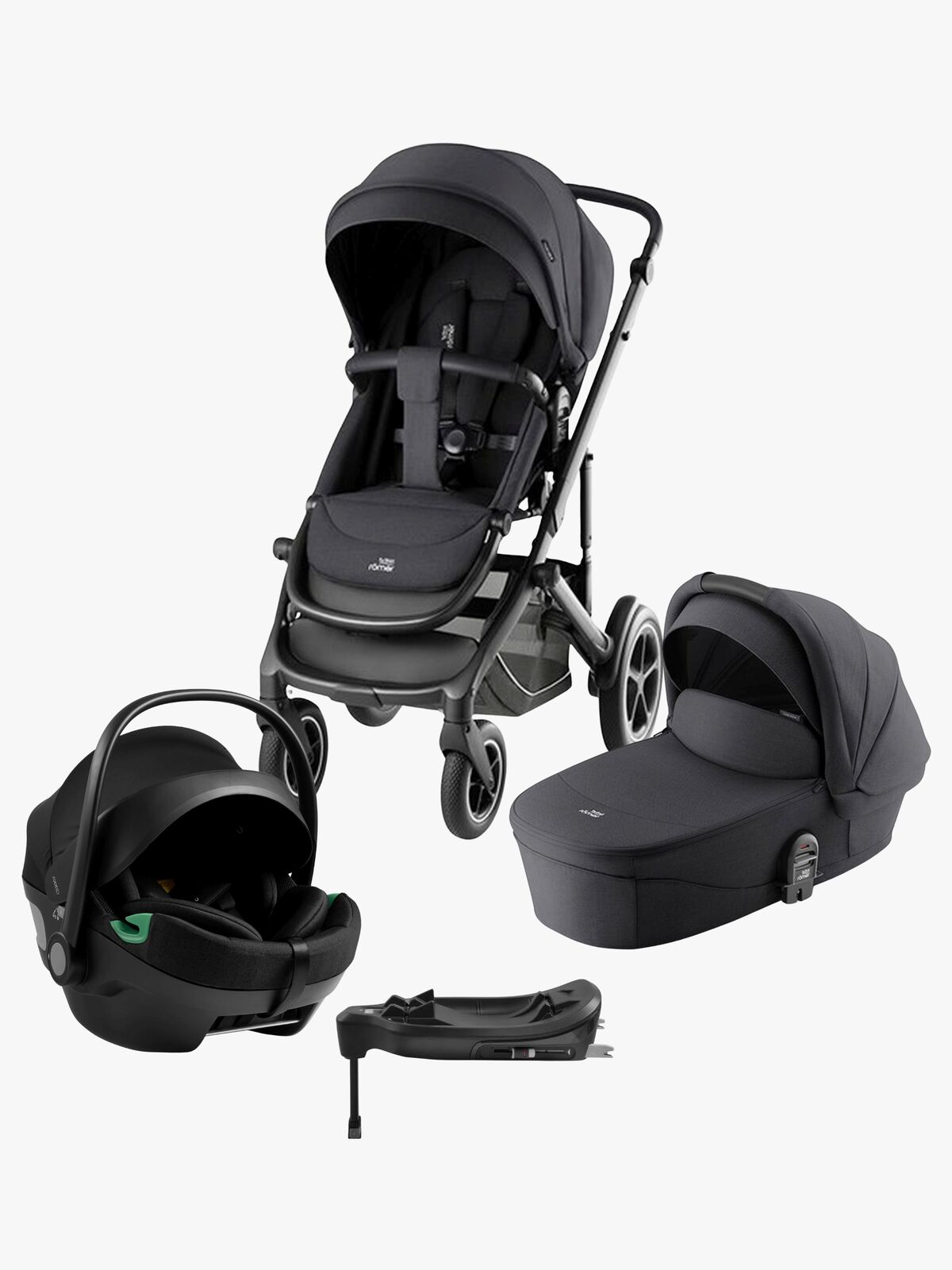 Köp Britax Römer Smile 5Z Duovagn inkl. Axkid GOKID Babyskydd & Bas ...