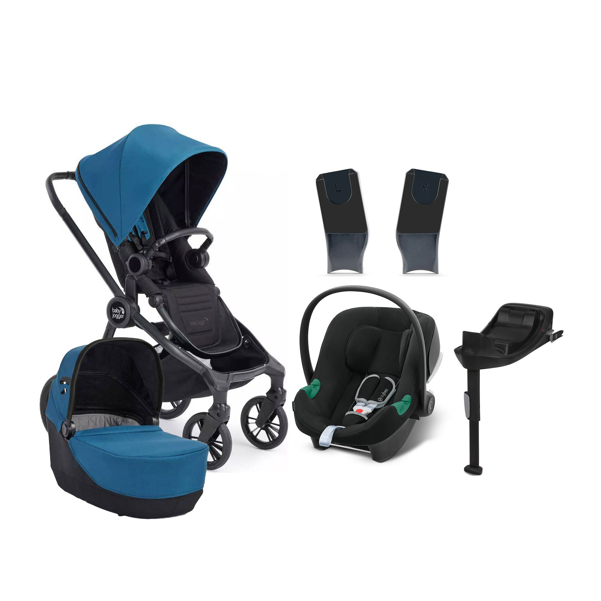Köp Baby Jogger City Sights Duovagn inkl. Cybex Aton B2 i-Size ...