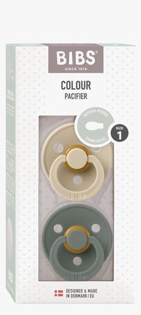 Köp BIBS Colour Nappar 2-Pack Latex Stl 1, Vanilla/Pine